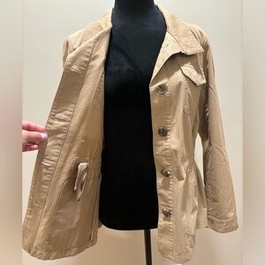 Talbots | Jackets & Coats | Talbots Safari Jacket Barn Coat Collard ...